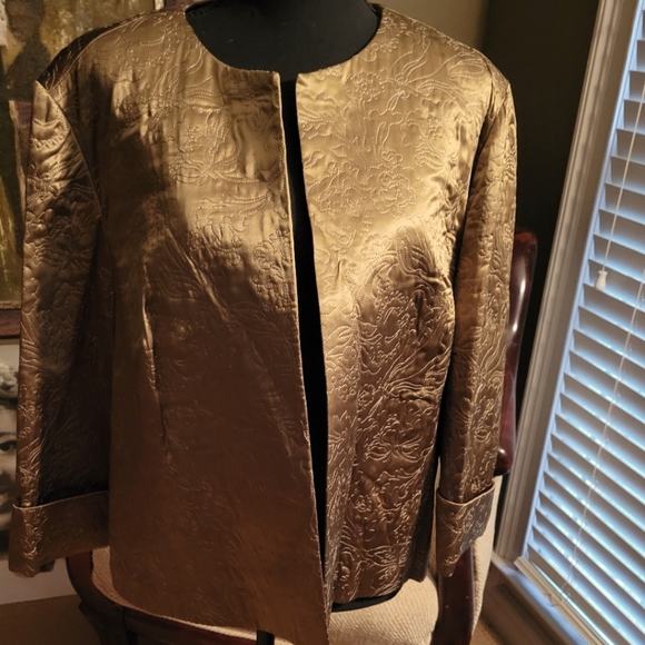August Max | Jackets & Coats | August Max Gorgeous Emerald Green Silk ...